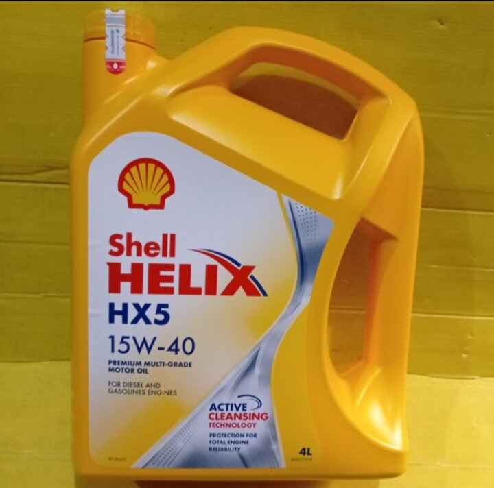 SHELL HELIX HX5 4L SAE 15W-40 ORIGINAL / UNTUK BENSIN DAN DIESEL ...