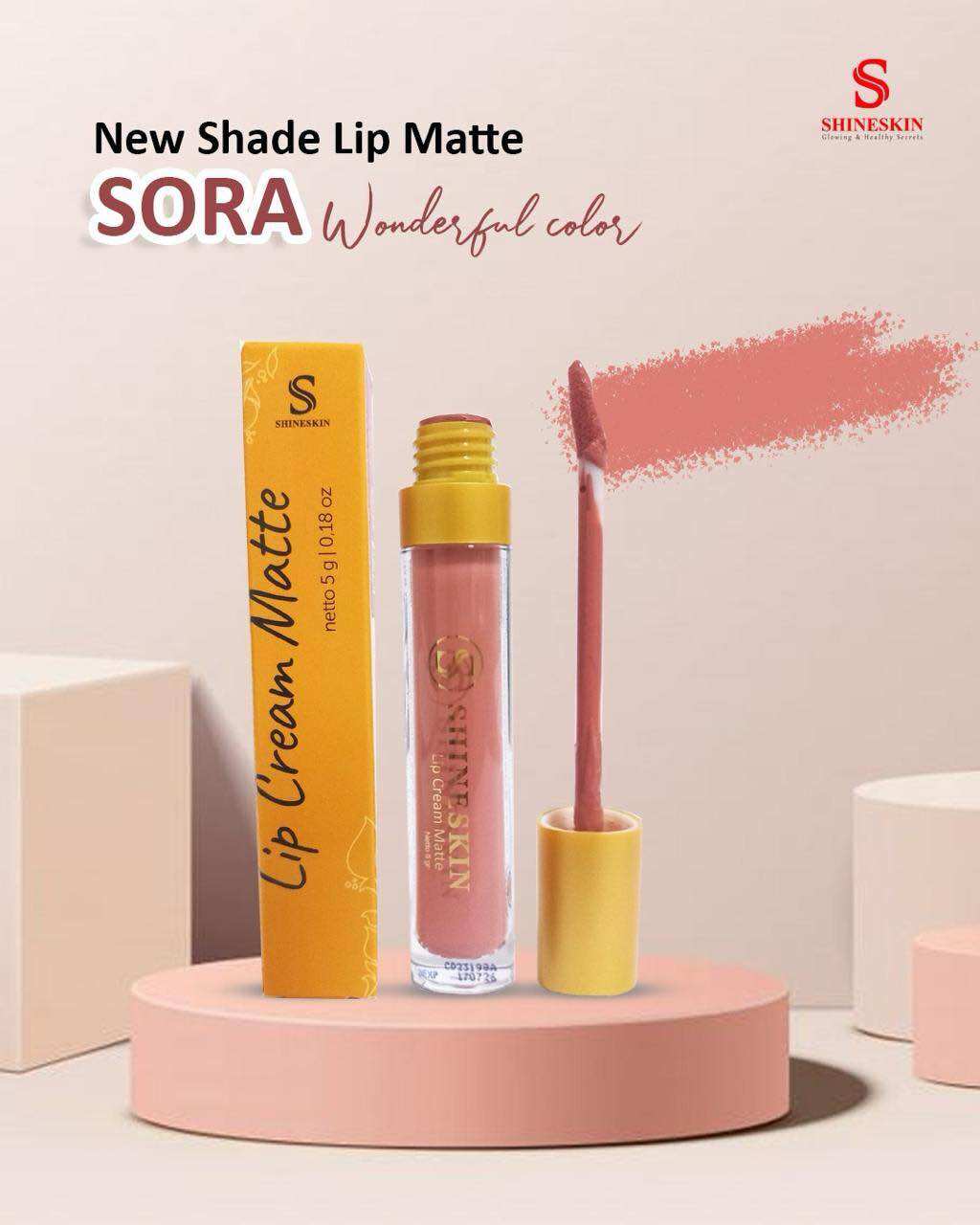 Shineskin Lip Cream Matte Varian Sora Nude Shades Gratis Ongkir | Lazada Indonesia