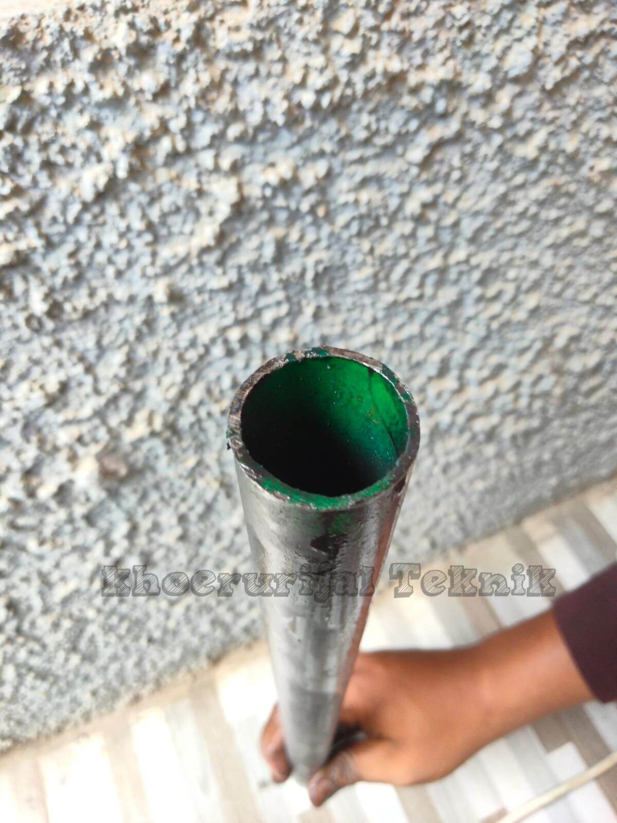 pipa besi hitam 3/4 inch diameter luar 25 mili dalam 21 mili tebal 2 ...