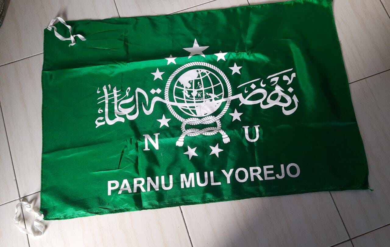 (isi 50pcs) bendera NU ukuran 90cm x 60cm, bisa rikues tambah tulisan ...