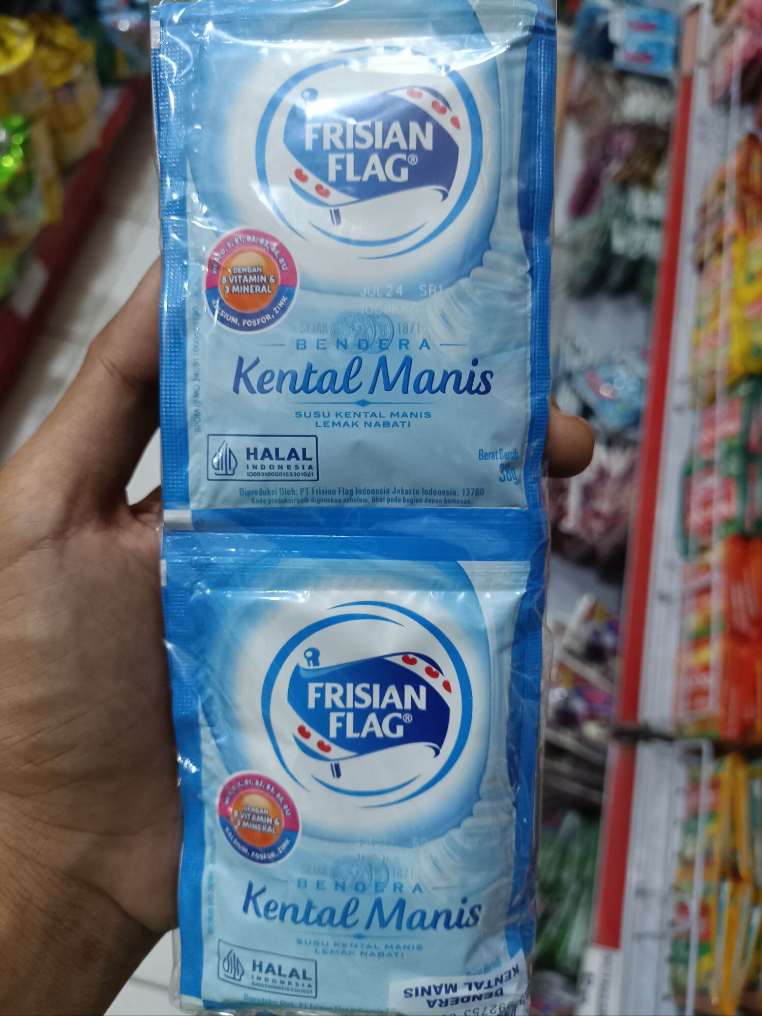 susu bendera sachet coklat & putih 40ml | Lazada Indonesia