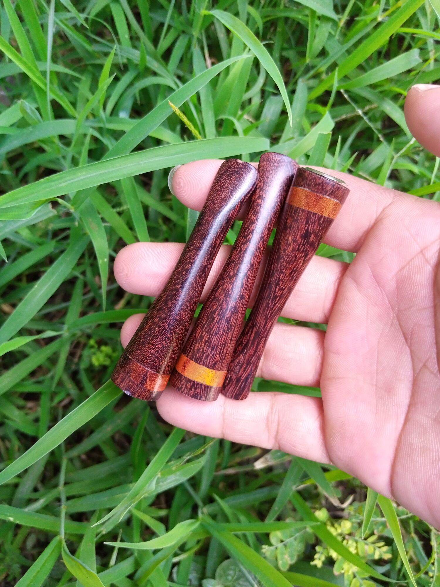 Pipa kayu gali asem kombinasi kayu secang mini | Lazada Indonesia