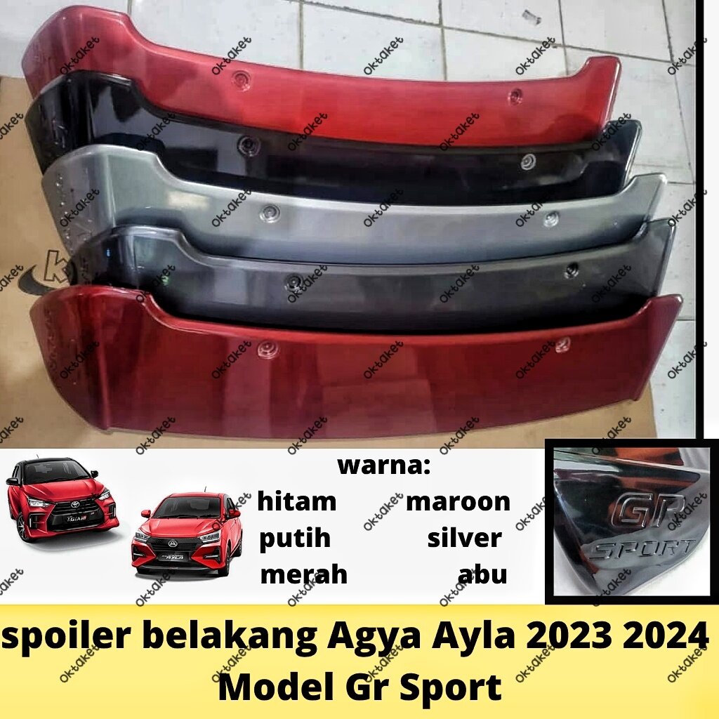 spoiler belakang Agya Ayla 2023 2024 2025 Model GR Sport Warna Body ...