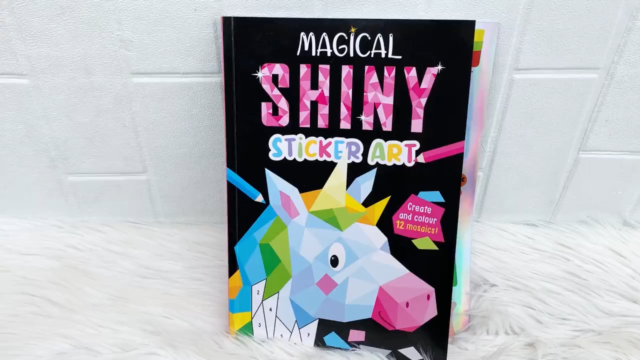 Magical Shiny Sticker Art Book (Create and Colour 12 Mosaic!) | Lazada ...