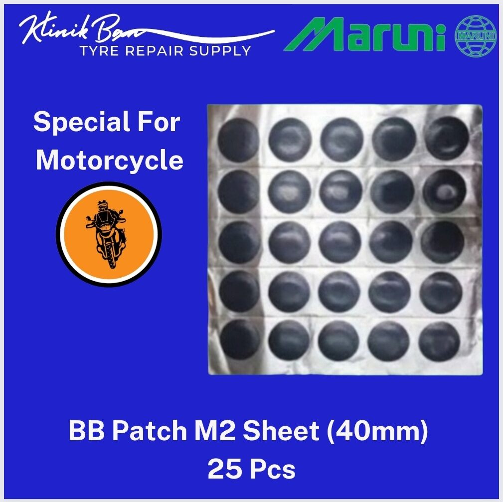 Maruni Tube Patch BB-M2 Sheet Isi 25 Pcs Karet Koyok Tambal Tip Top ...
