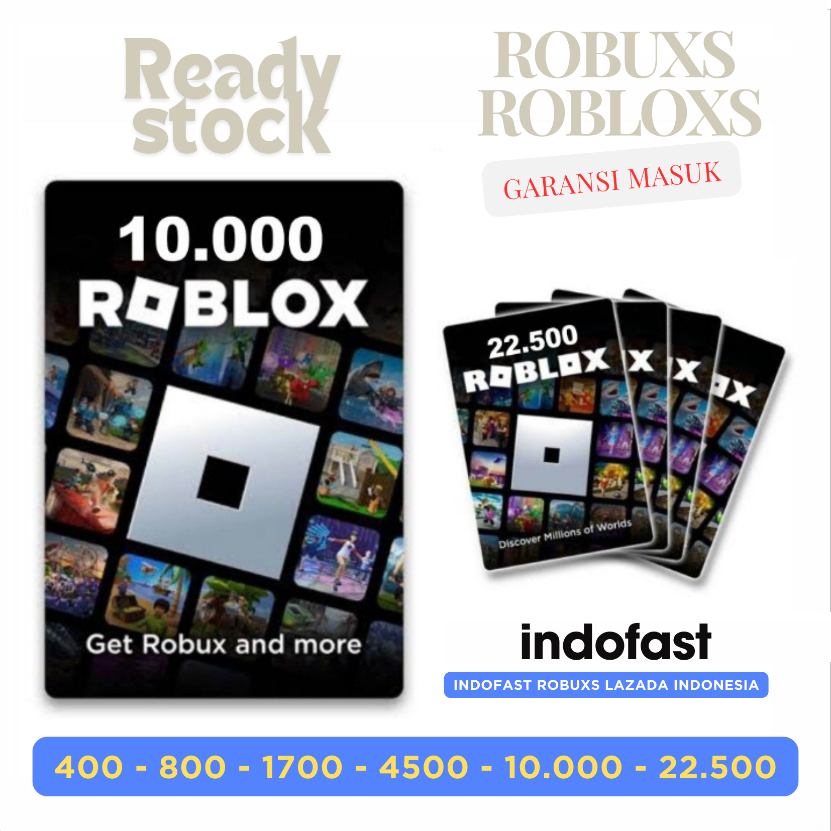 Jual Roblox Gift Card Terbaru - Jun 2024 | Lazada.co.id