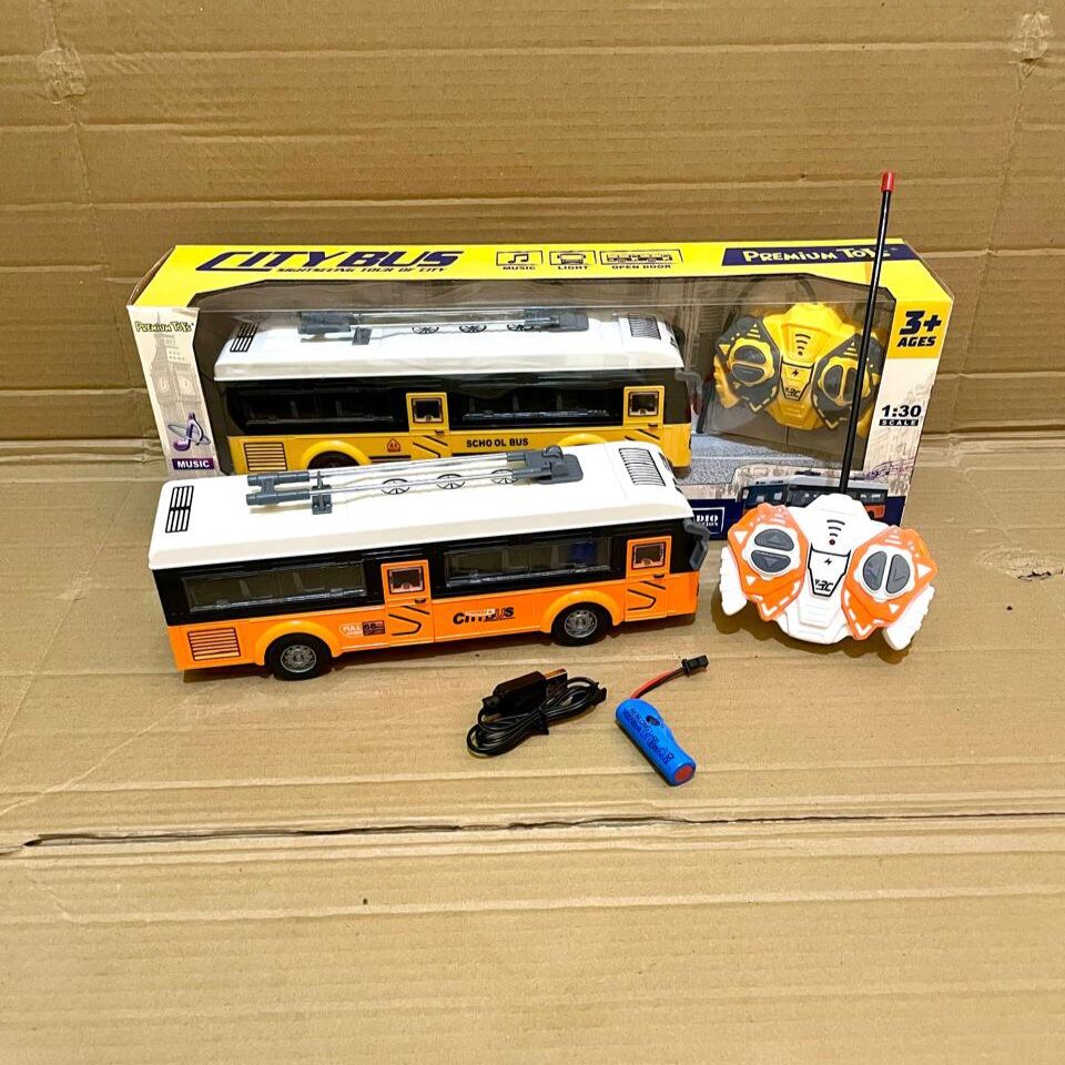 Mainan RC Bus Remote Control City Bus Berlampu | Lazada Indonesia