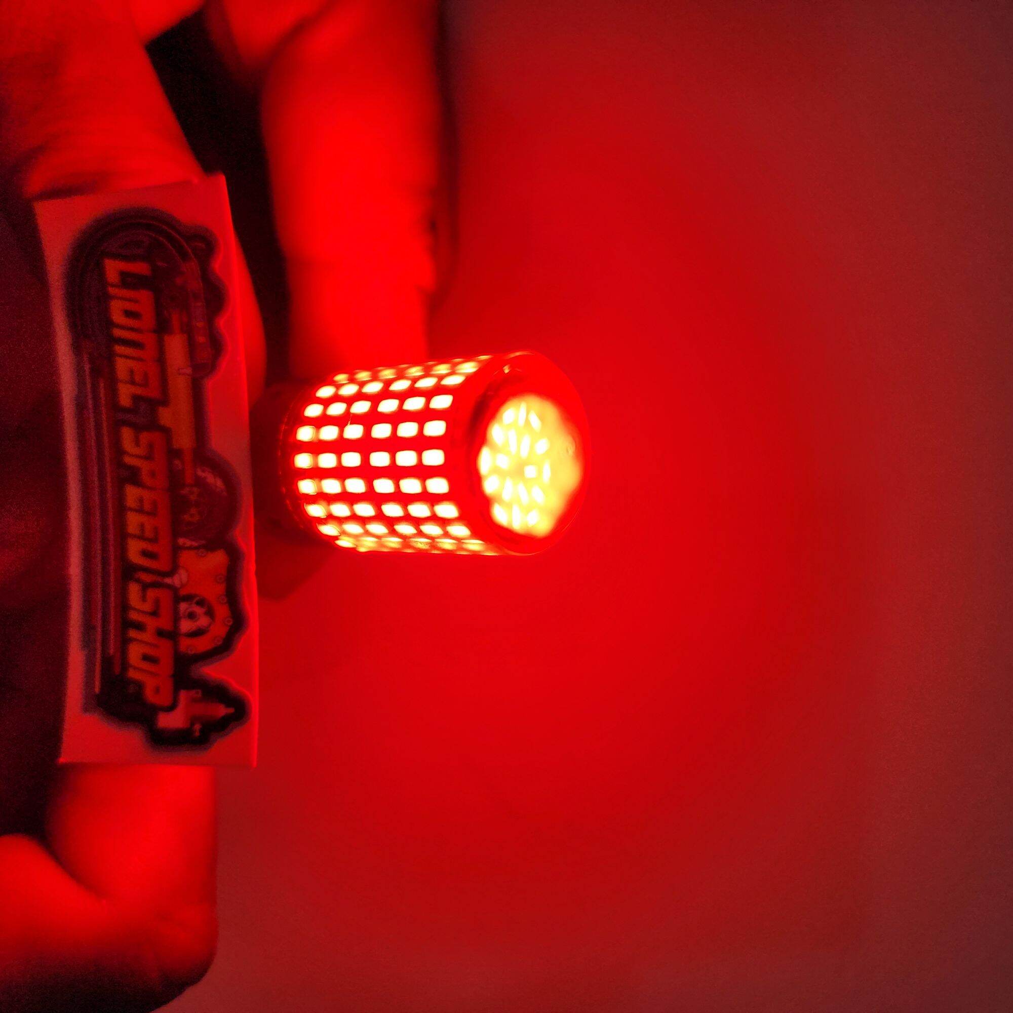 LAMPU STOP MOTOR MOBIL LAMPU REM 144 LED 2 KAKI SOCKET 1157 POWER 12 ...