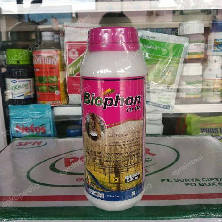ZAT PENGATUR TUMBUH ZPT BIOPHON 10PA PERANGSANG LATEX GETAH KARET 500ML ...