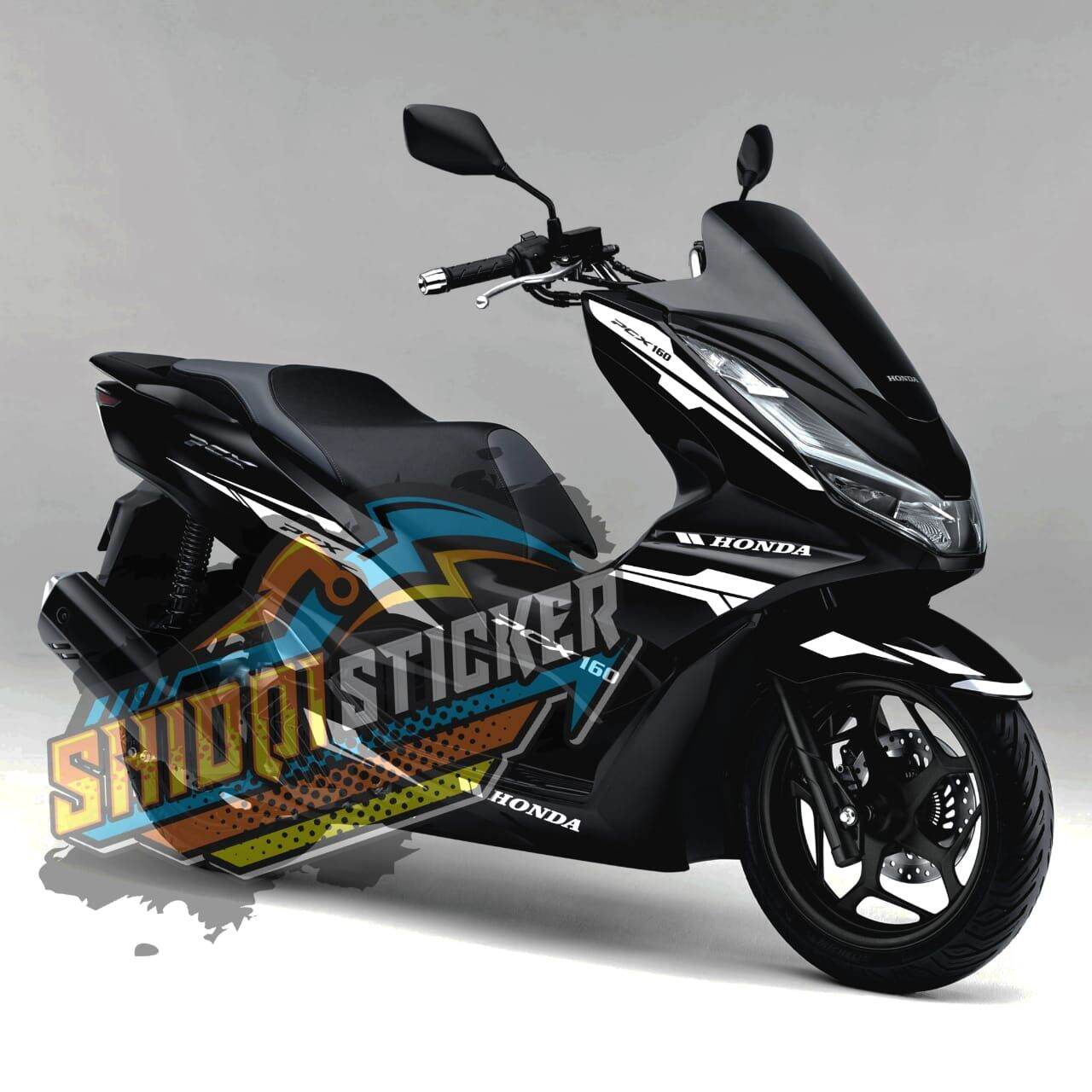Stiker motor pcx 160 2022 full body karakter Decal pcx 160 full body ...