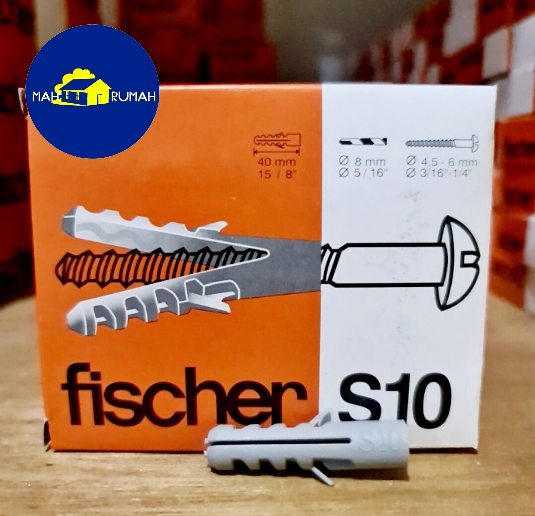 GMP - FISHER S10 10mm S 10 Fiser Viser Baut Tanam Dinding Tembok ...