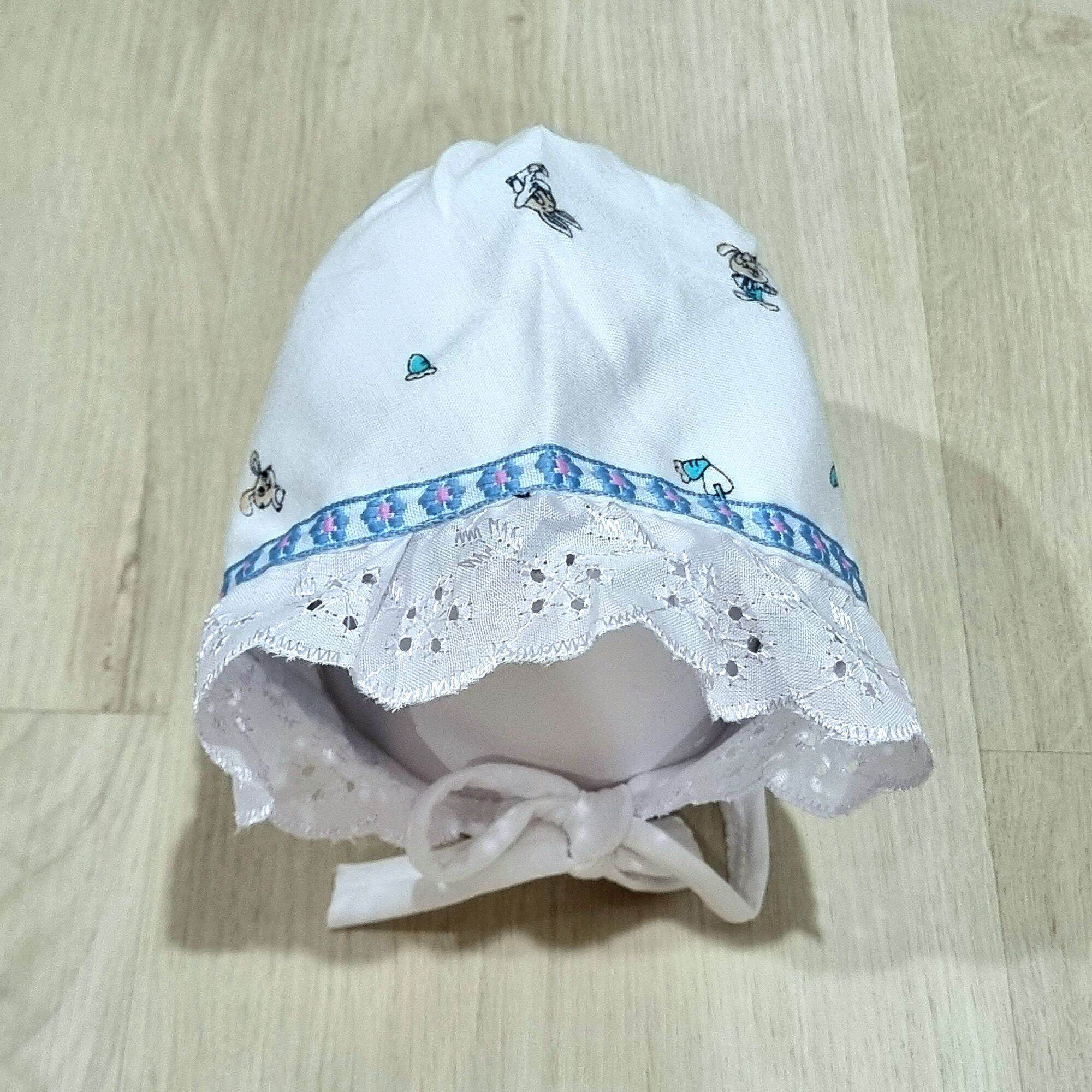 (1pc) Topi FINKA anak bayi cewek // Topi tali Finka sablon renda ...