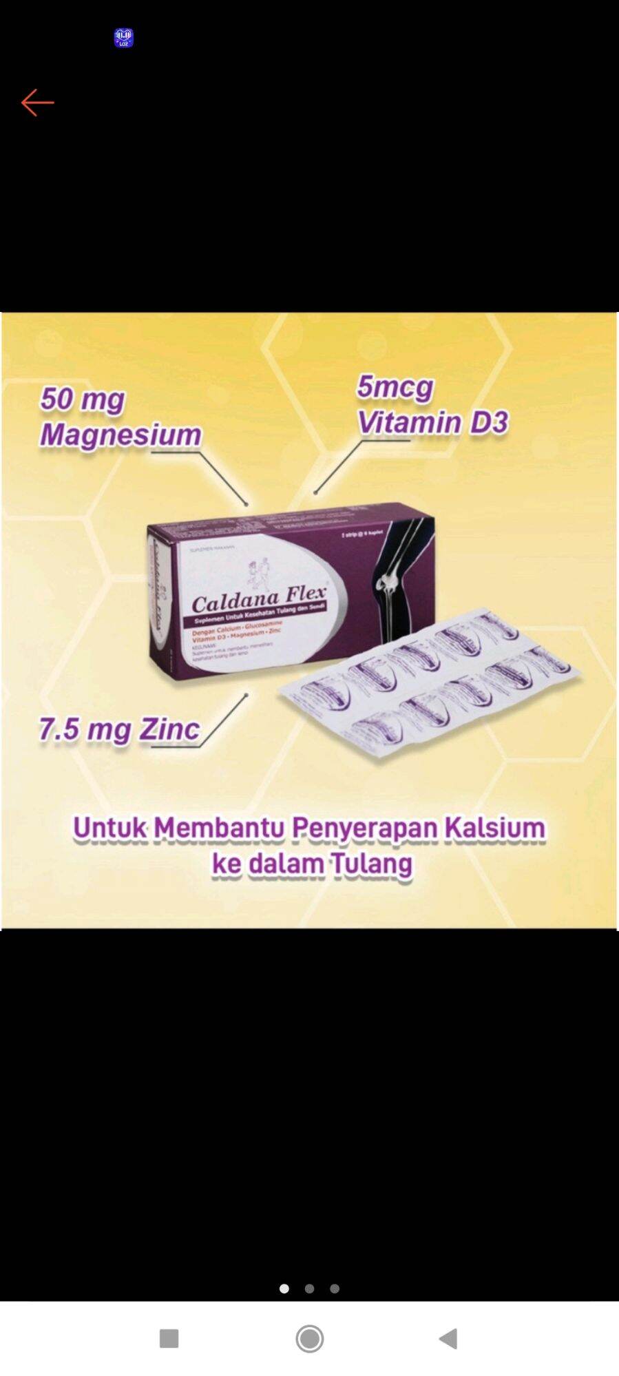 VITAMIN TULANG DAN SENDI CALDANA FLEX PER STRIP (6 TABLET) | Lazada ...
