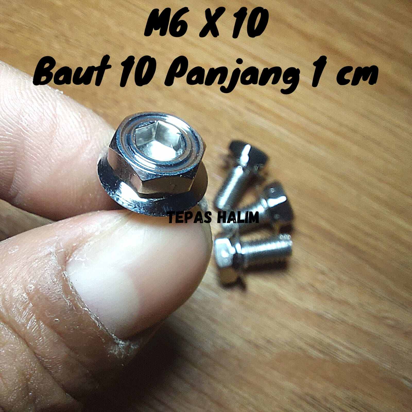 BAUT PROBOLT M6X10 BAUT 10 PANJANG 2 CM STAINLESS 2 KUNCI | Lazada ...