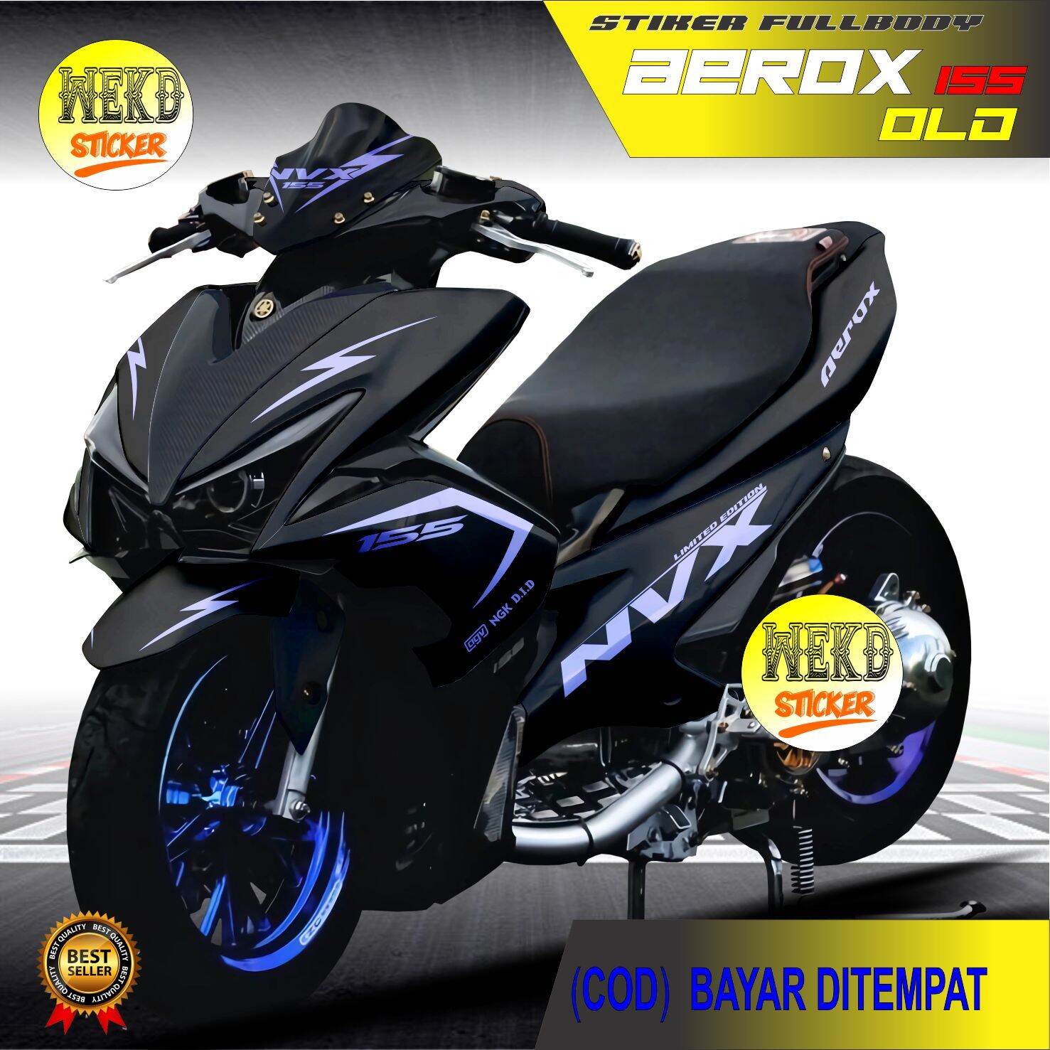 Stiker Decal Fullbody Aerox 155 Old Design Variasi Lis Bunglon | Lazada ...
