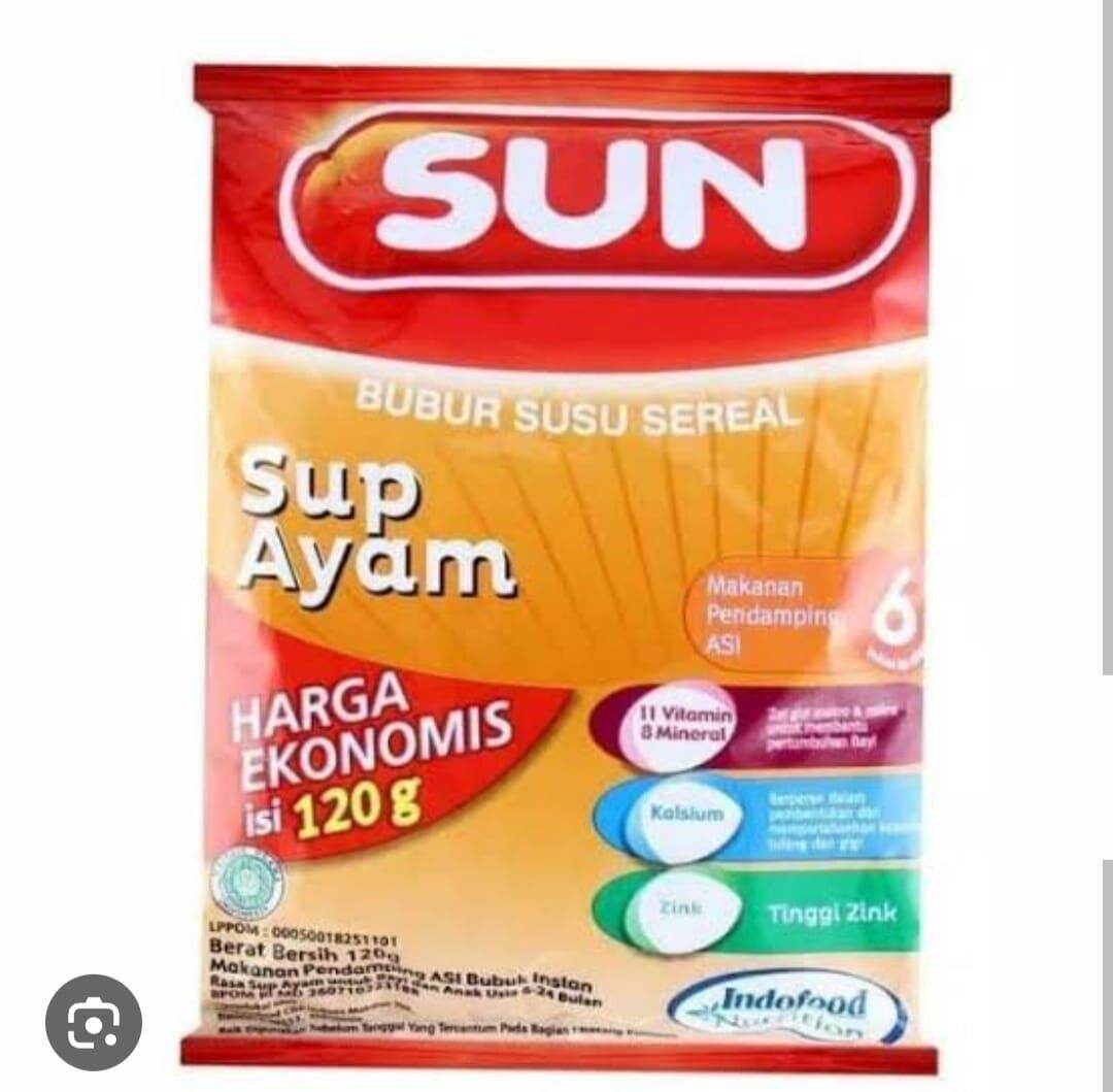 SUN bubur bayi ekonomis 120 gram kemasan ekonomis sachet | Lazada Indonesia