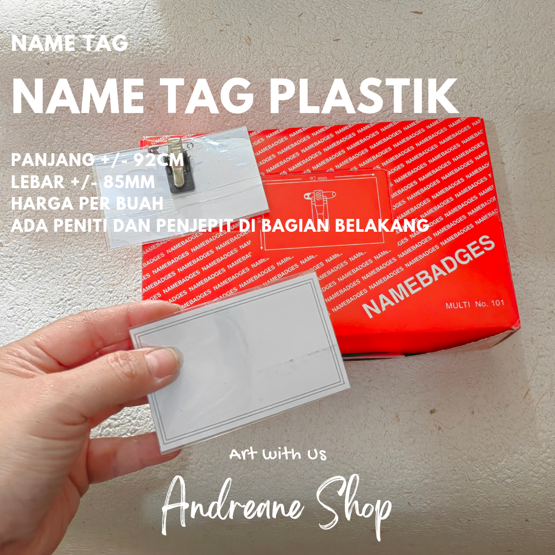 Name Tag Plastik Name Badges | Lazada Indonesia