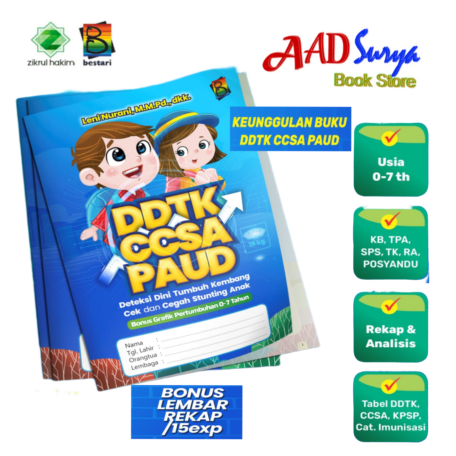 Buku DDTK CCSA PAUD - Deteksi Tumbuh Kembang Anak - Tumbuh tanpa Tunda | Lazada Indonesia