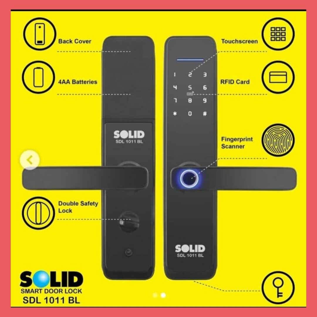 handel pintu smartlock sdl 1011 solid | Lazada Indonesia