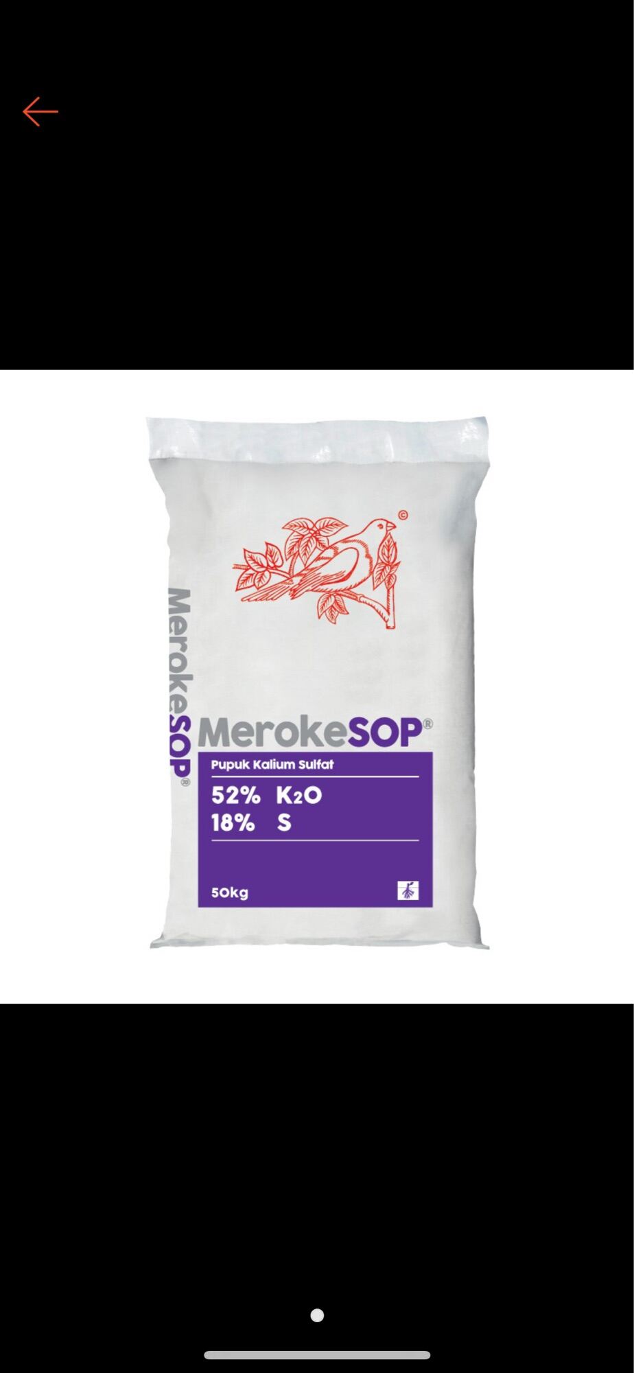 PUPUK MEROKE SOP 25 KG Karung besar kemasan Original | Lazada Indonesia