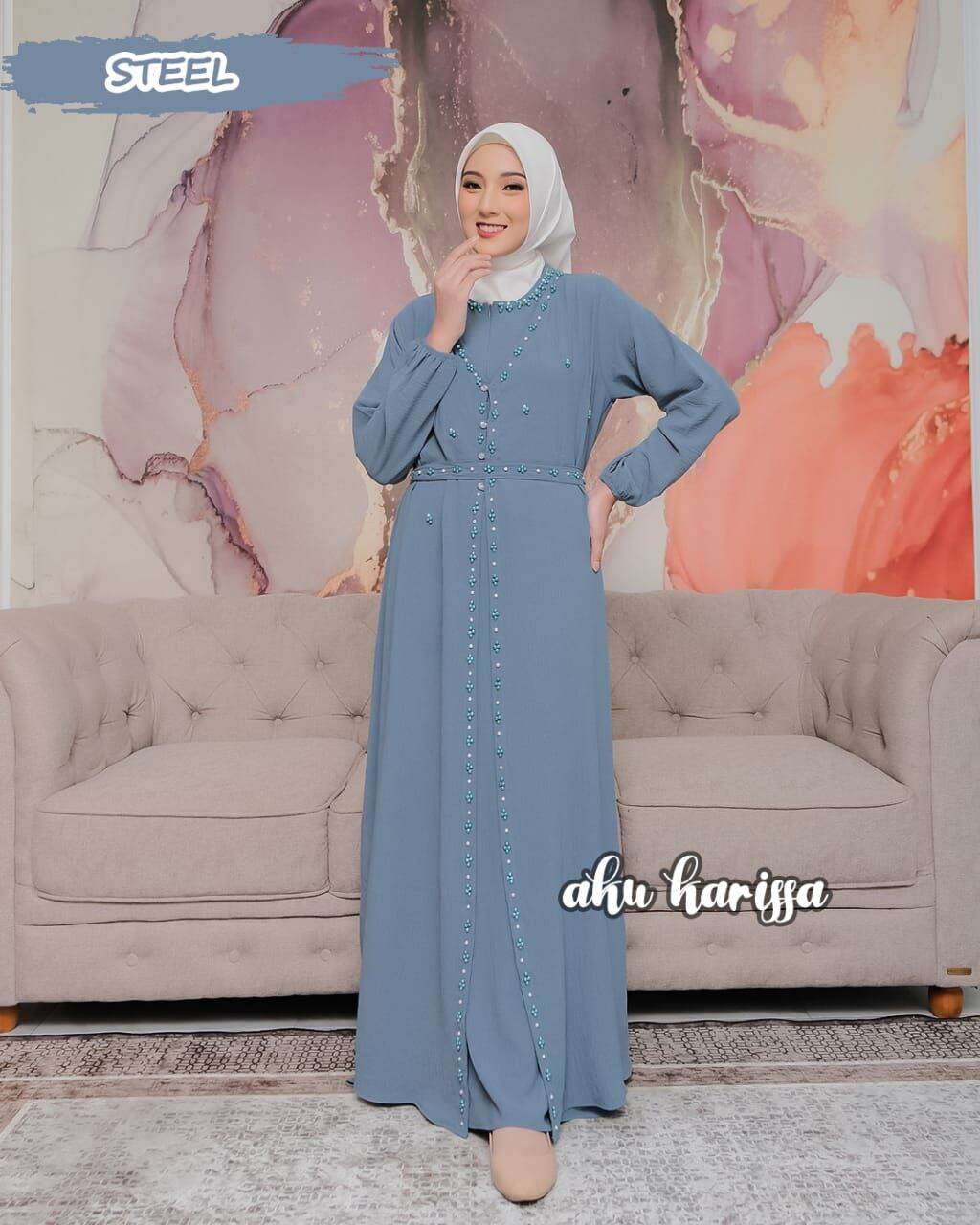 NADYRA DRESS ORY AKU KARISSA/GAMIS CRINGKLE MIX PAYET ORY AKU KARISSA | Lazada Indonesia