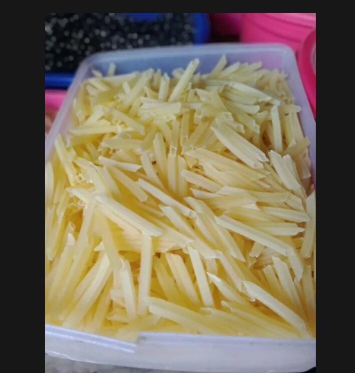 ASSAMIR- 1 kg kerupuk potato panjang mentah/ kerupuk kentang panjang ...