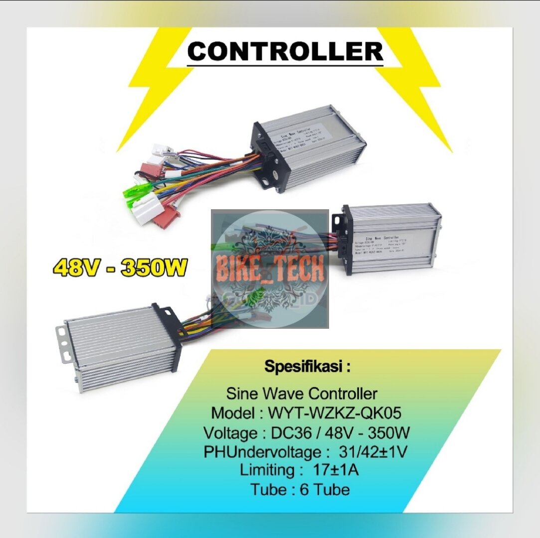 Sine Wave Controller Kontroler E Bike 48V / 350W 60V / 400W 500W Selis ...