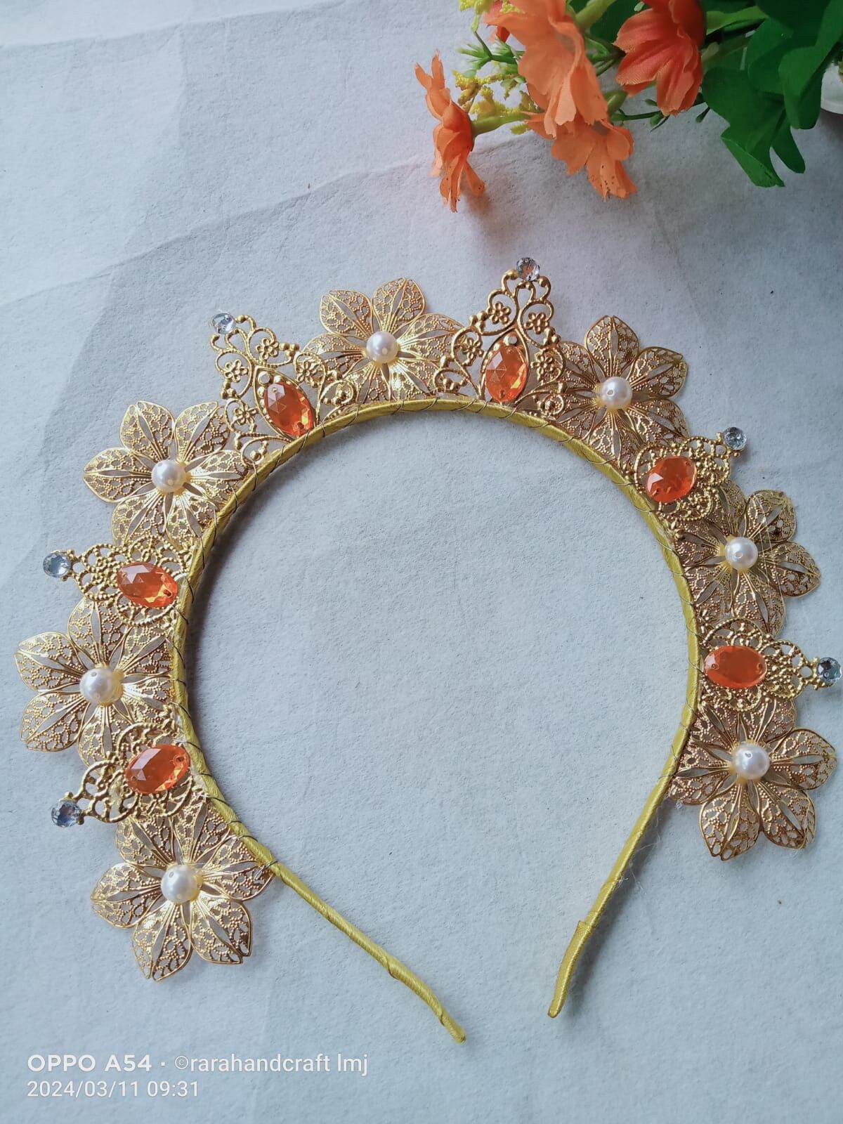 sunting mahkota , bando adat , bando tari , bando karnaval (style 53 ...
