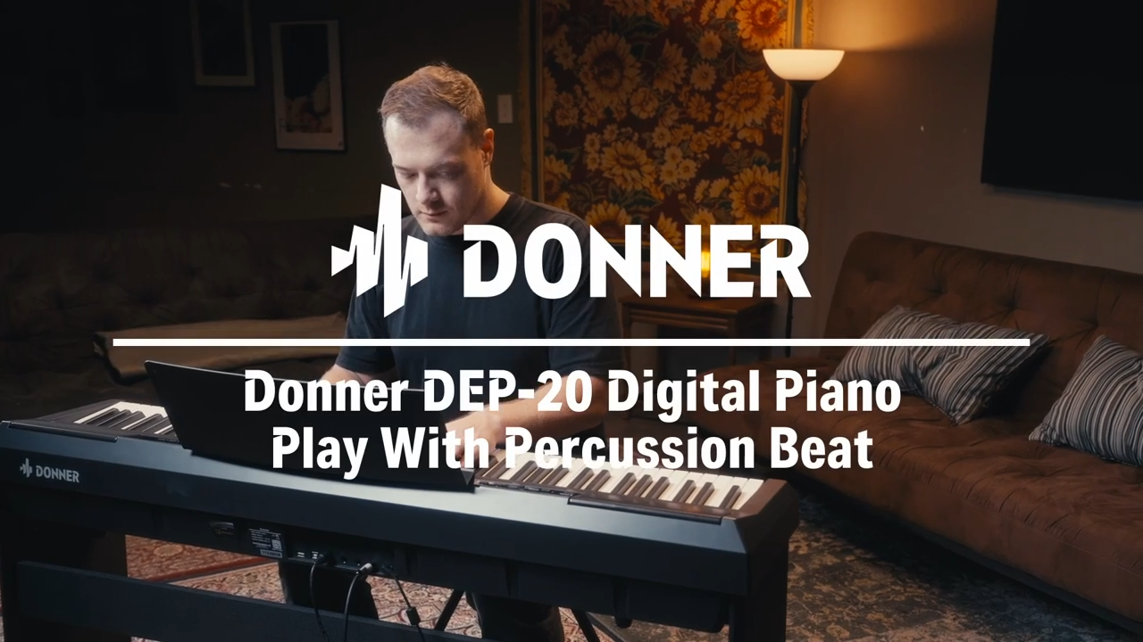 Donner DEP - 20 Digital Piano 88 Key Fully Weighted + Furniture Stand ...