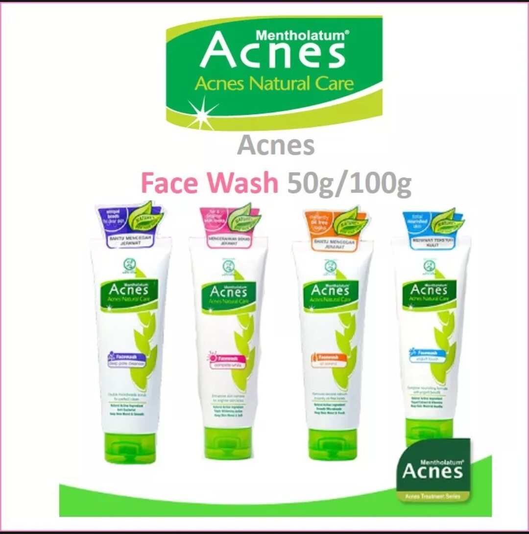 acnes face wash 100gr dan 50gr pembersih wajah sabun muka acnes ...
