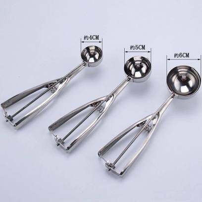 Sendok Scoop Ice Cream Stainless Steel Alat Skop Es Krim Bulat Besar ...