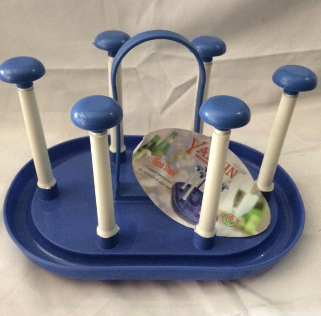 Tempat Gelas 6 Set /Wadah Gelas Plastik/Rak Gelas/Stand Gelas | Lazada ...