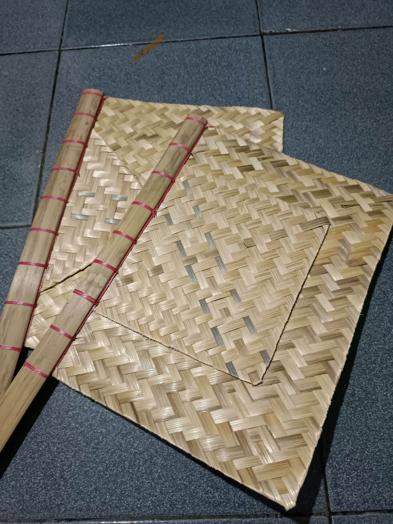 kipas bambu jumbo kipas anyaman bambu kipas sate | Lazada Indonesia