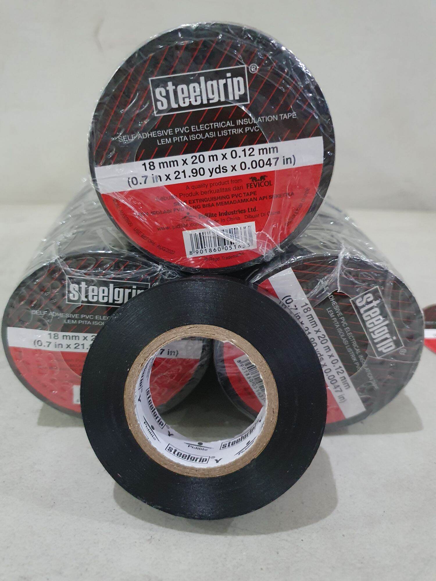 Isolasi Listrik steelgrip / Isolasi Kabel Listrik SteelGrip 20m Tape ...