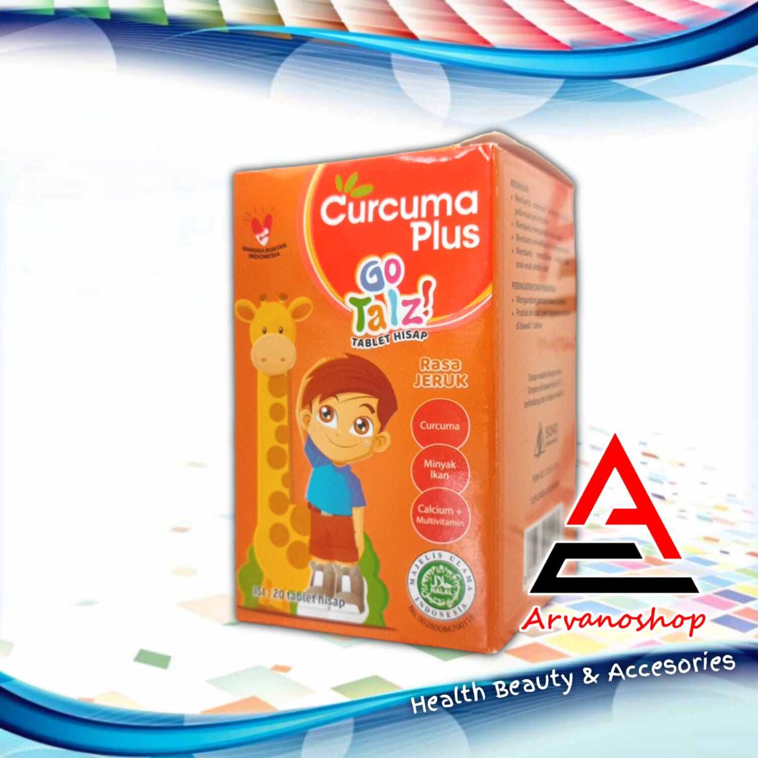 CURCUMA PLUS GO TALZ 20 TABLET HISAP (ED 11/2024) | Lazada Indonesia