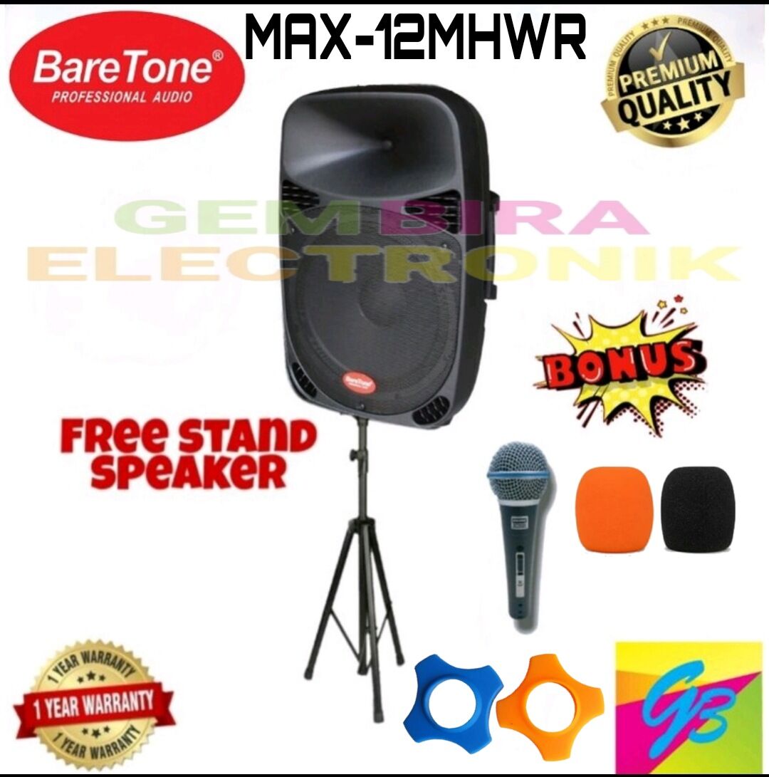 Speaker Baretone Max 12 MHWR | Lazada Indonesia
