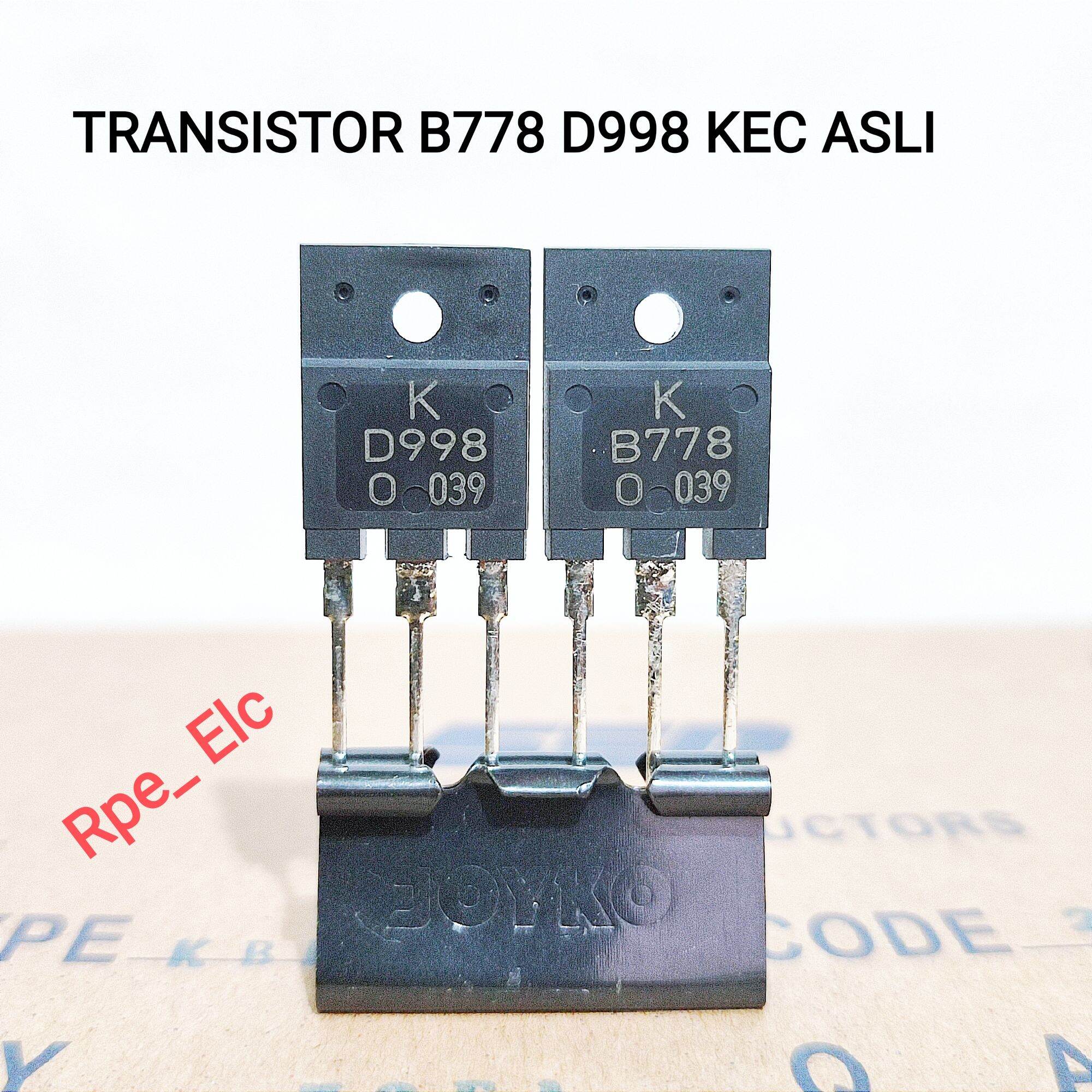 1 SET TRANSISTOR 2SB778 B778 / 2SD998 D998 KEC ASLI | Lazada Indonesia
