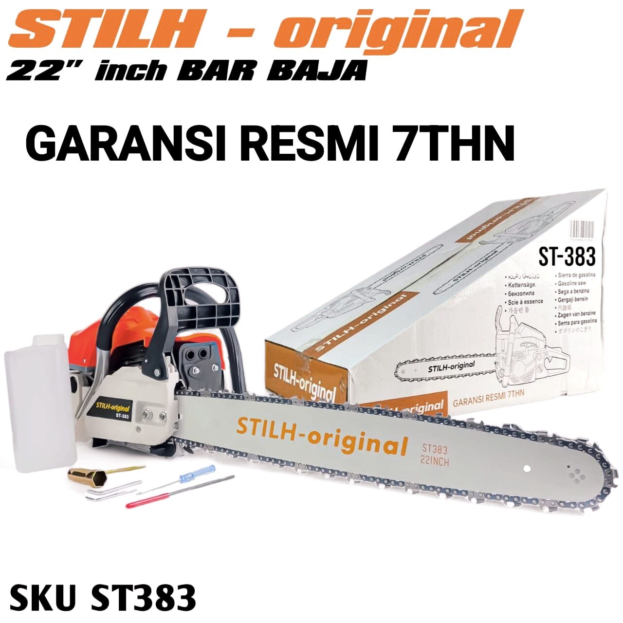 Senso stilh original CHAINSAW PREMIUM ST383 22inch laser bar chainsaw ...