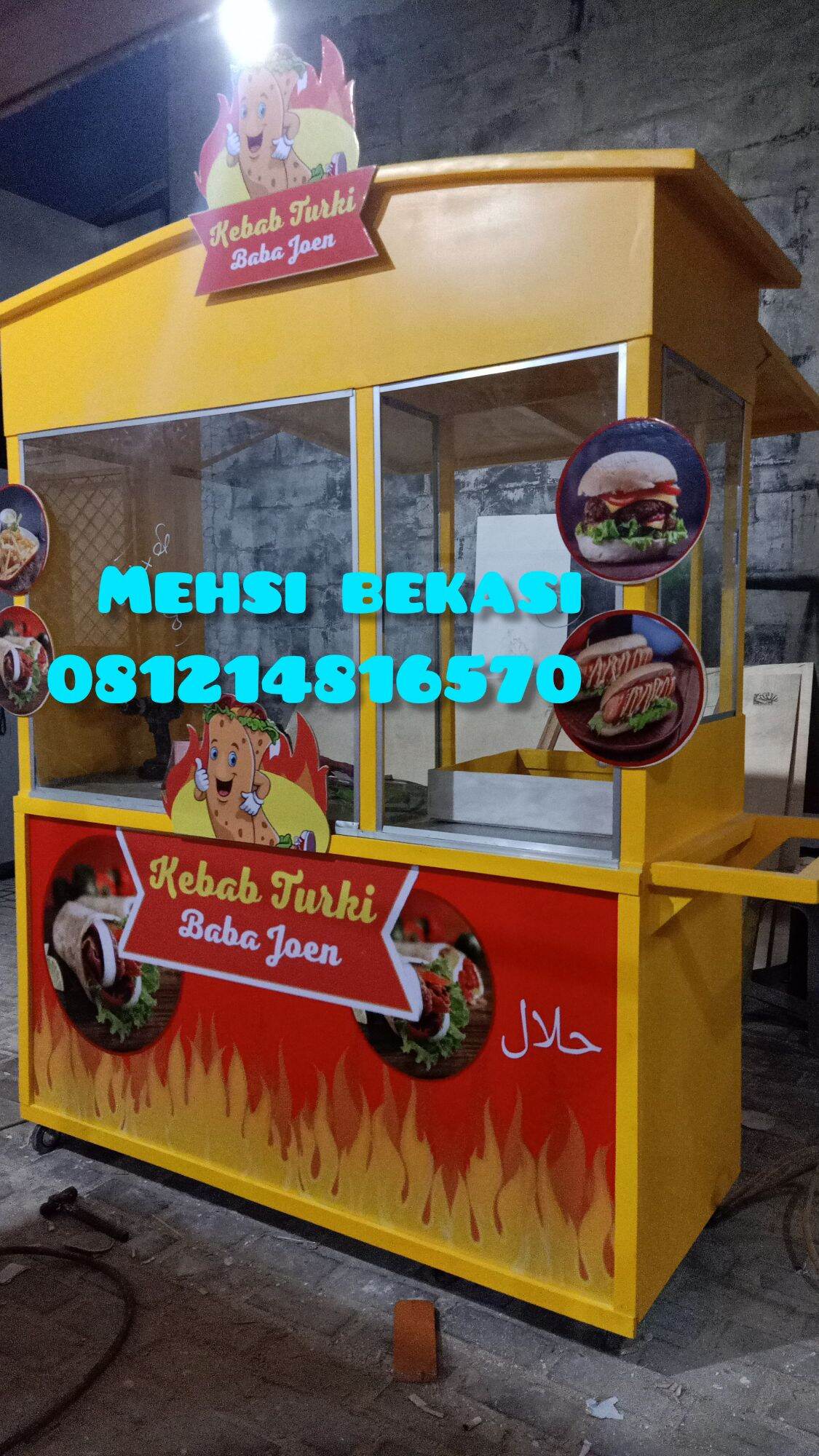 Gerobak Booth kebab ato makanan | Lazada Indonesia
