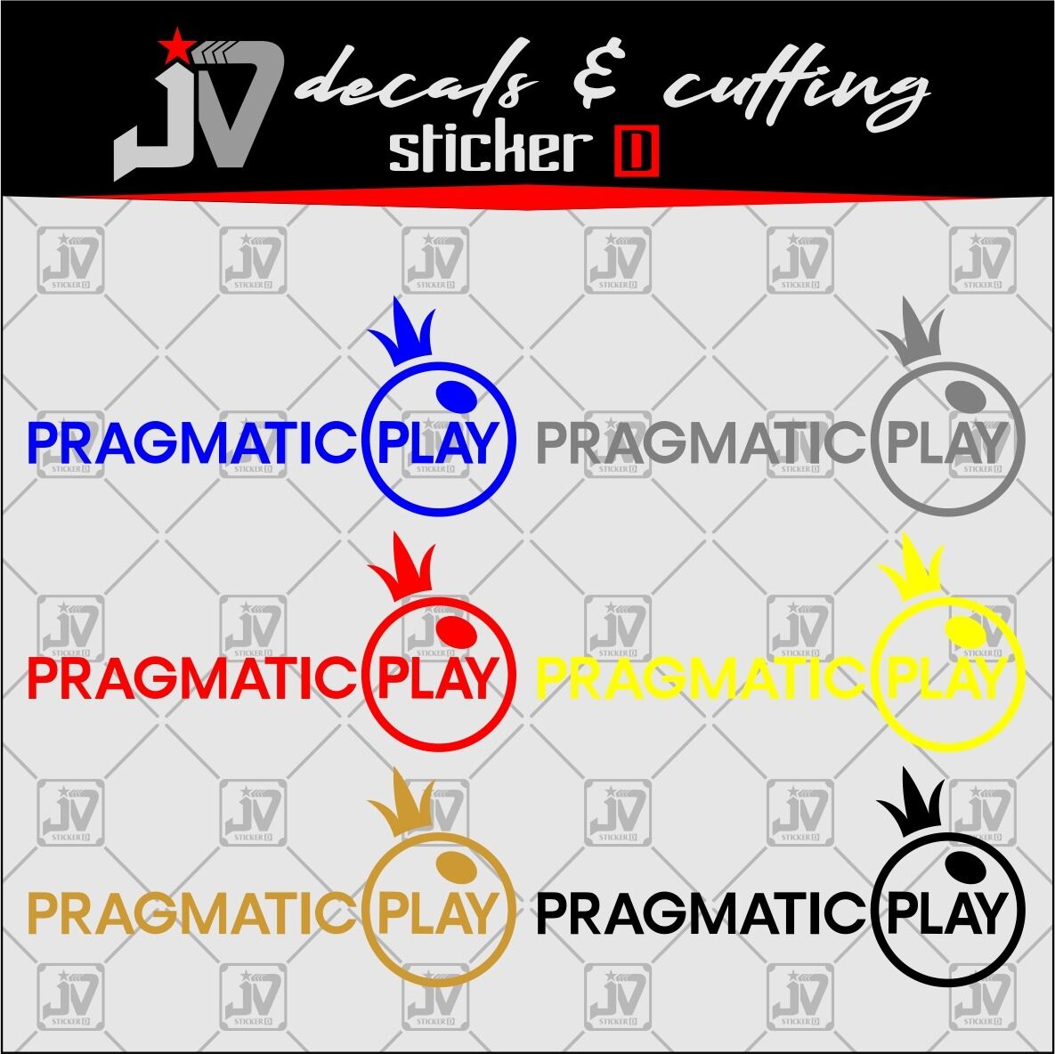 sticker pragmatic ply cutting sticker viral motor mobil | Lazada Indonesia