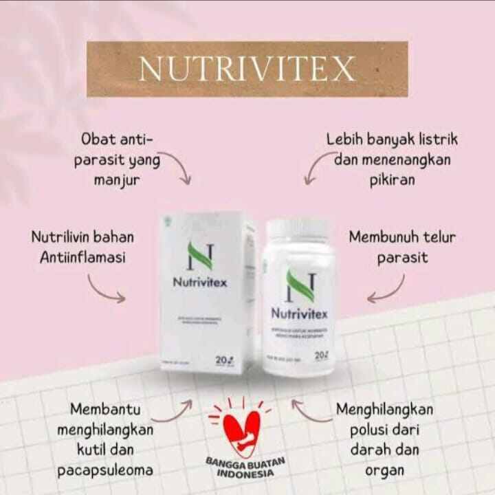 NUTRIVITEX Original Asli Herbal Untuk Pembasmi Parasit Tubuh Terampuh ...
