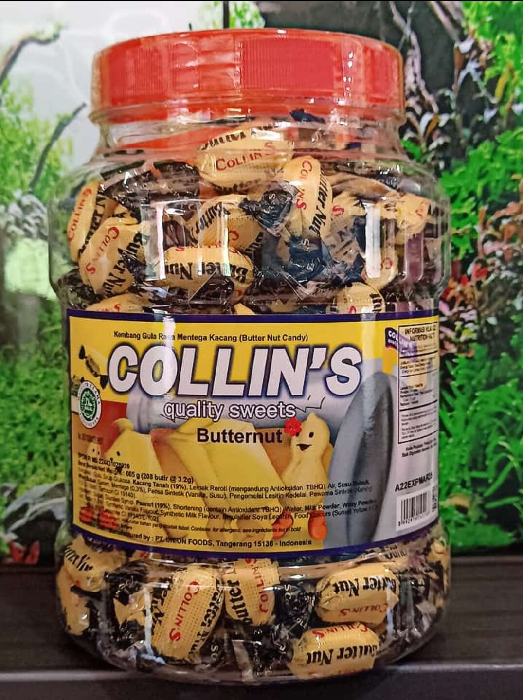 Permen Kacang Collins Butternut 1 toples 208 pcs | Lazada Indonesia