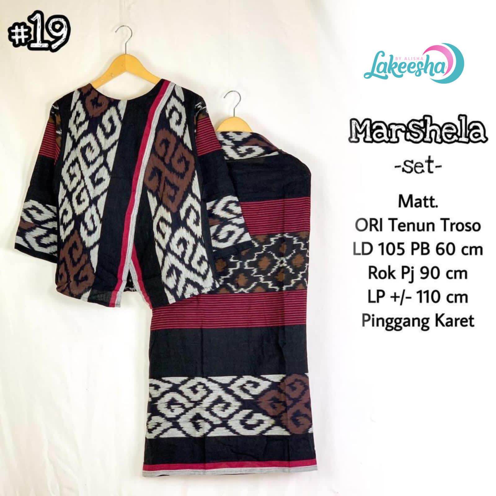 Marshela Set Tenun by Alisha / Setelan Rok Tenun Premium / Setelan ...