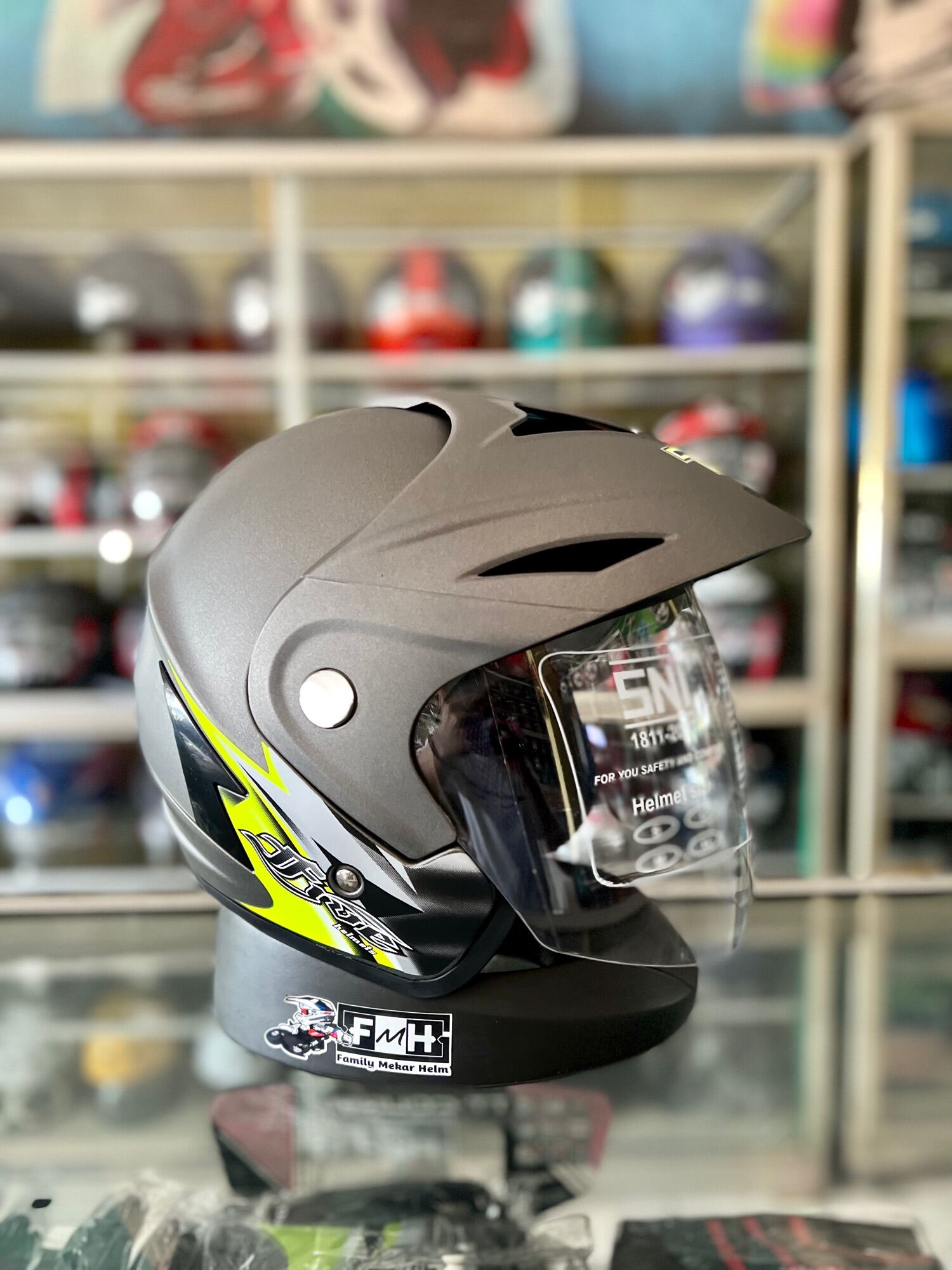 HELM SNI MURAH (HELM HALF FACE) UKURAN JUMBO XL,XXL ORIGINAL TGP WARNA ...