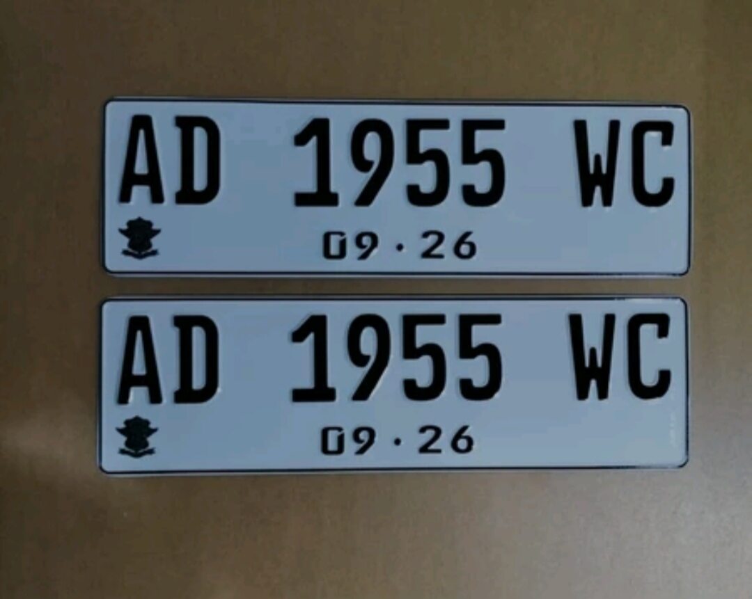 plat nomor mobil putih font terbaru | Lazada Indonesia