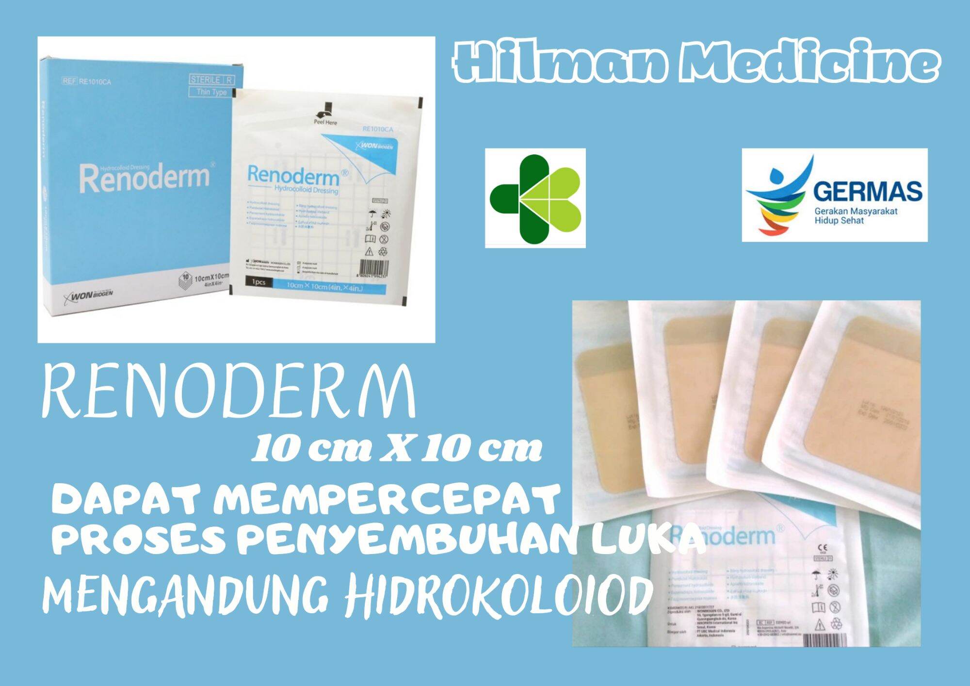 Renoderm Dressing Hydrokolloid 10x10 | Lazada Indonesia