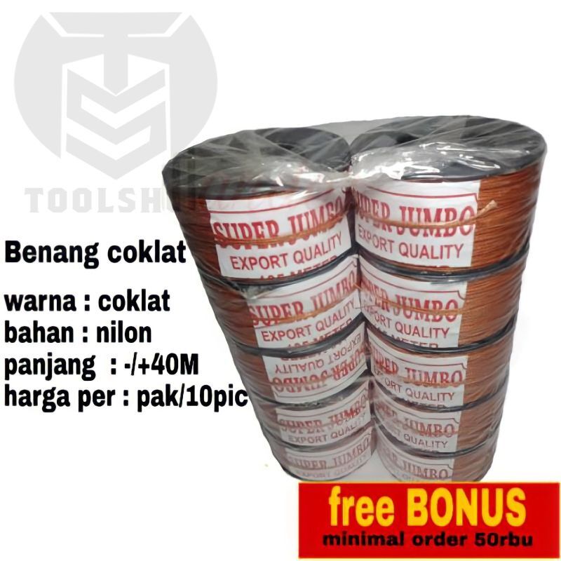 Benang Nilon Coklat Benang Sol 30 Meter 1 Pack | Lazada Indonesia