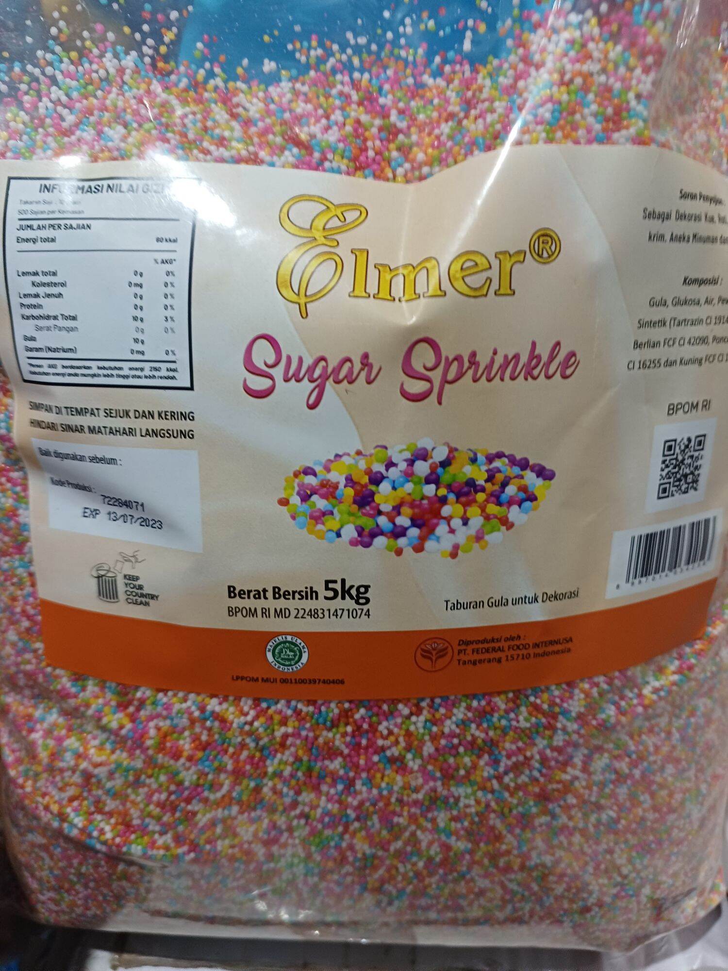 SPINGKEL sugar elmer KEMASAN 100 GRAM /TOPPING KUE SPINGKEL | Lazada ...