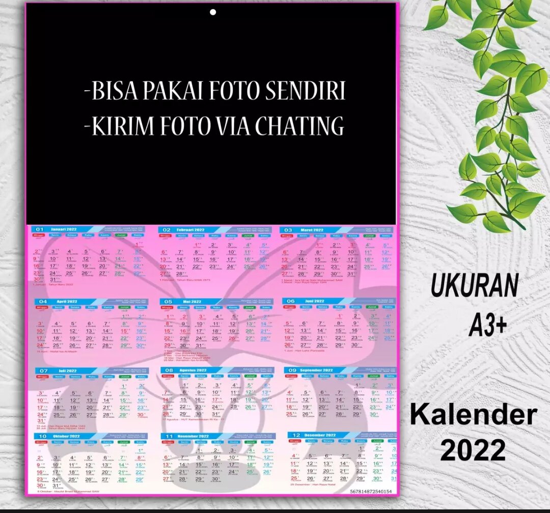 kalender terbaru bisa custom foto keluarga | Lazada Indonesia