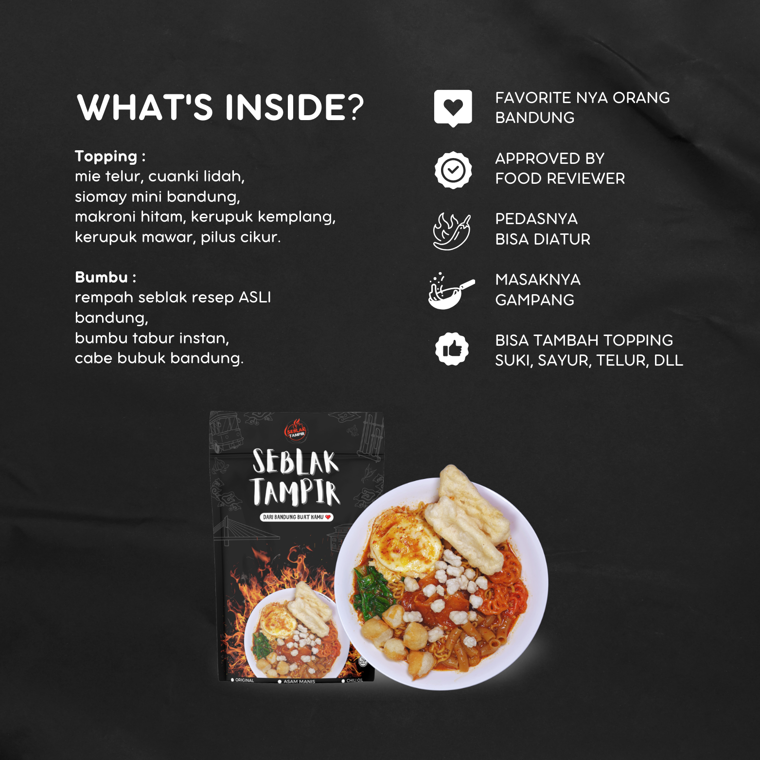 [NEW PRODUK] Seblak Instan Tampir rempah khas dari Bandung - Viral di ...